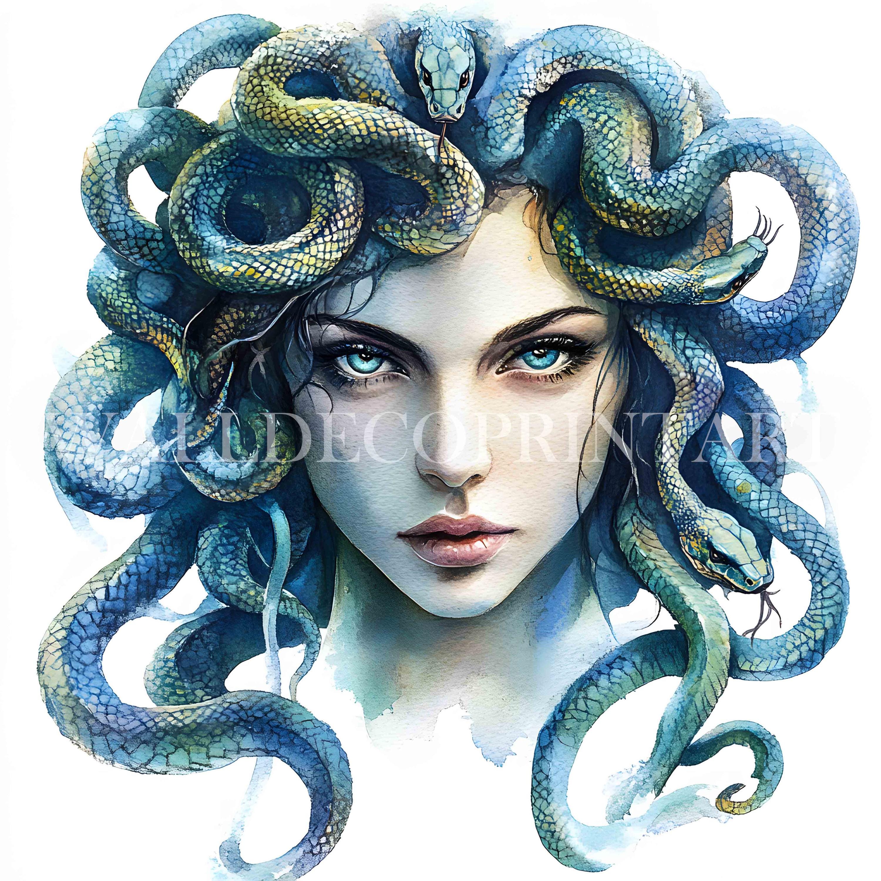 9 Medusa Woman Clipart - High Quality Jpgs - Digital Downloads ...