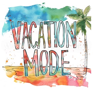 10 VACATION MODE Clipart Bundle - High Quality Jpgs - Digital Download ...