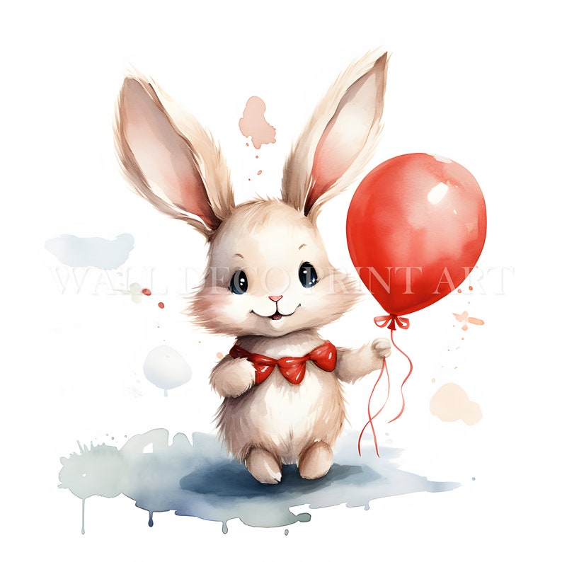 Cute Valentine Rabbit Clipart Bundle - 11 High Quality JPG - Digital ...