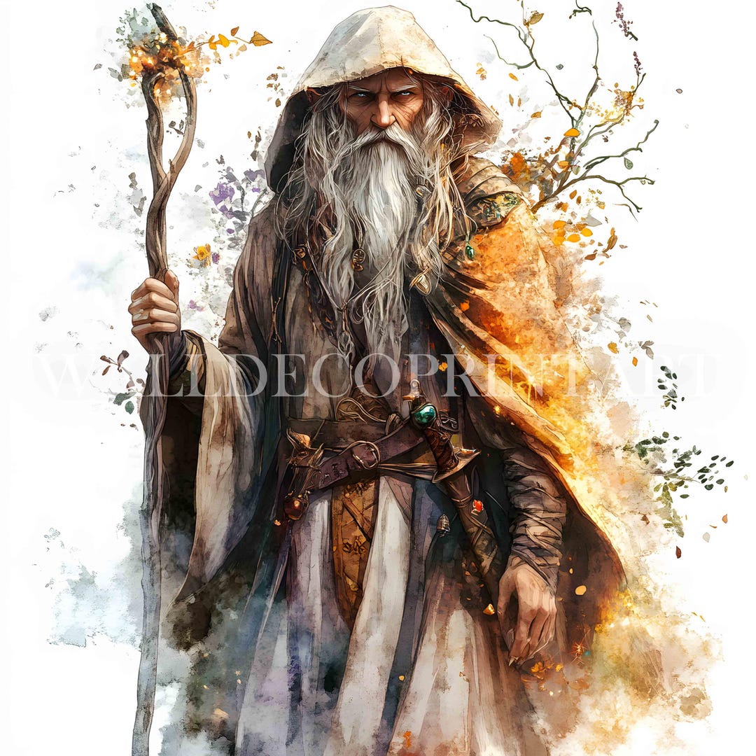 11 Mage Wizard Clipart - High Quality Jpgs - Digital Downloads ...