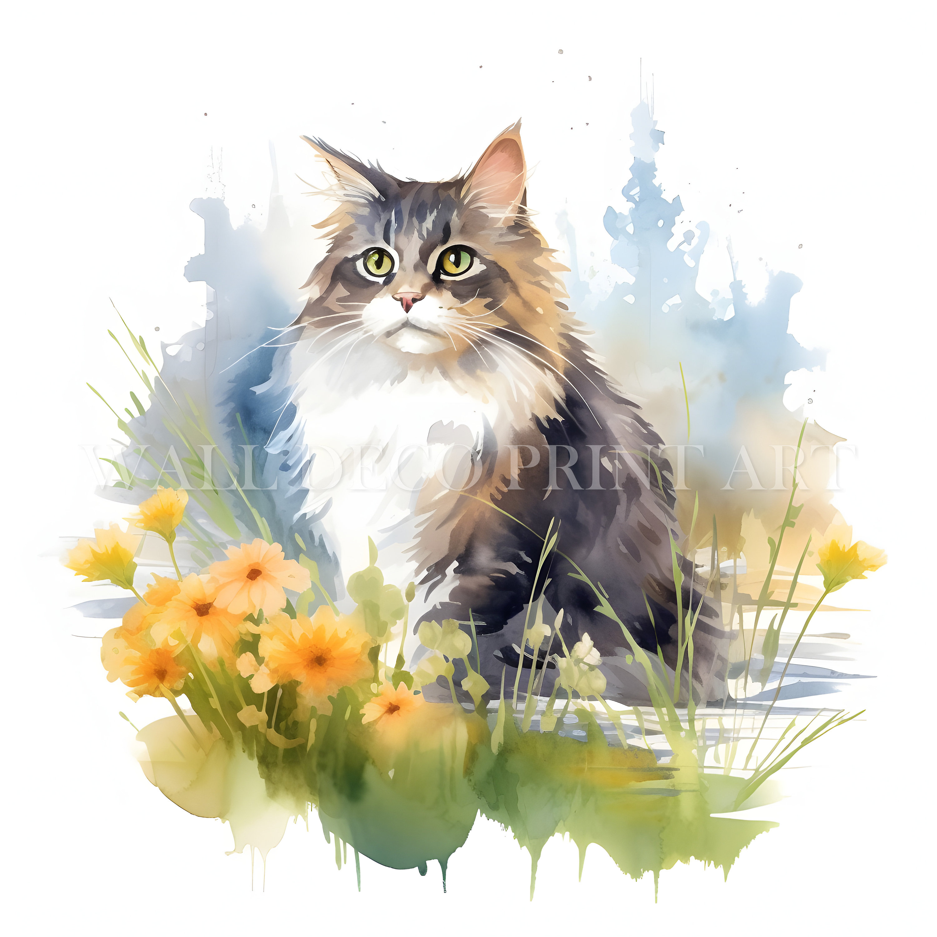 Beautiful CAT Clipart Bundle - 10 High Quality Jpgs - Digital Downloads ...