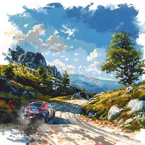 Rally Cross Car Clipart Bundle - 16 High Quality Jpgs - Digital ...