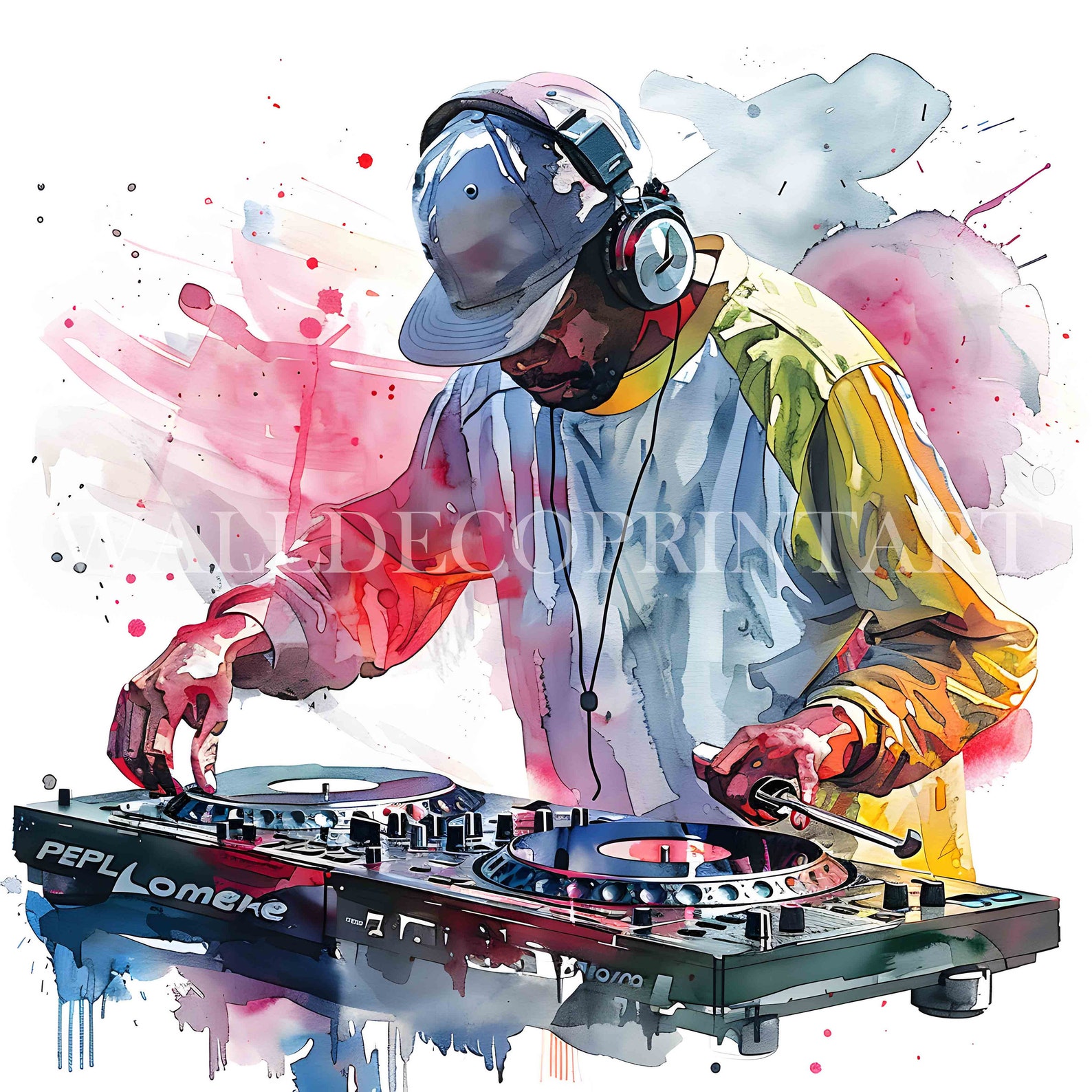 12 Jamming DJ Clipart - PNG Transparent High Quality - Digital Download ...