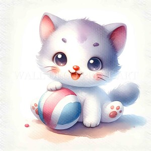 Soft Sketch CAT Clipart Bundle - 5 High Quality JPG - Digital Download ...