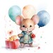 Birthday MOUSE Clipart Bundle - 10 High Quality Jpgs - Digital ...