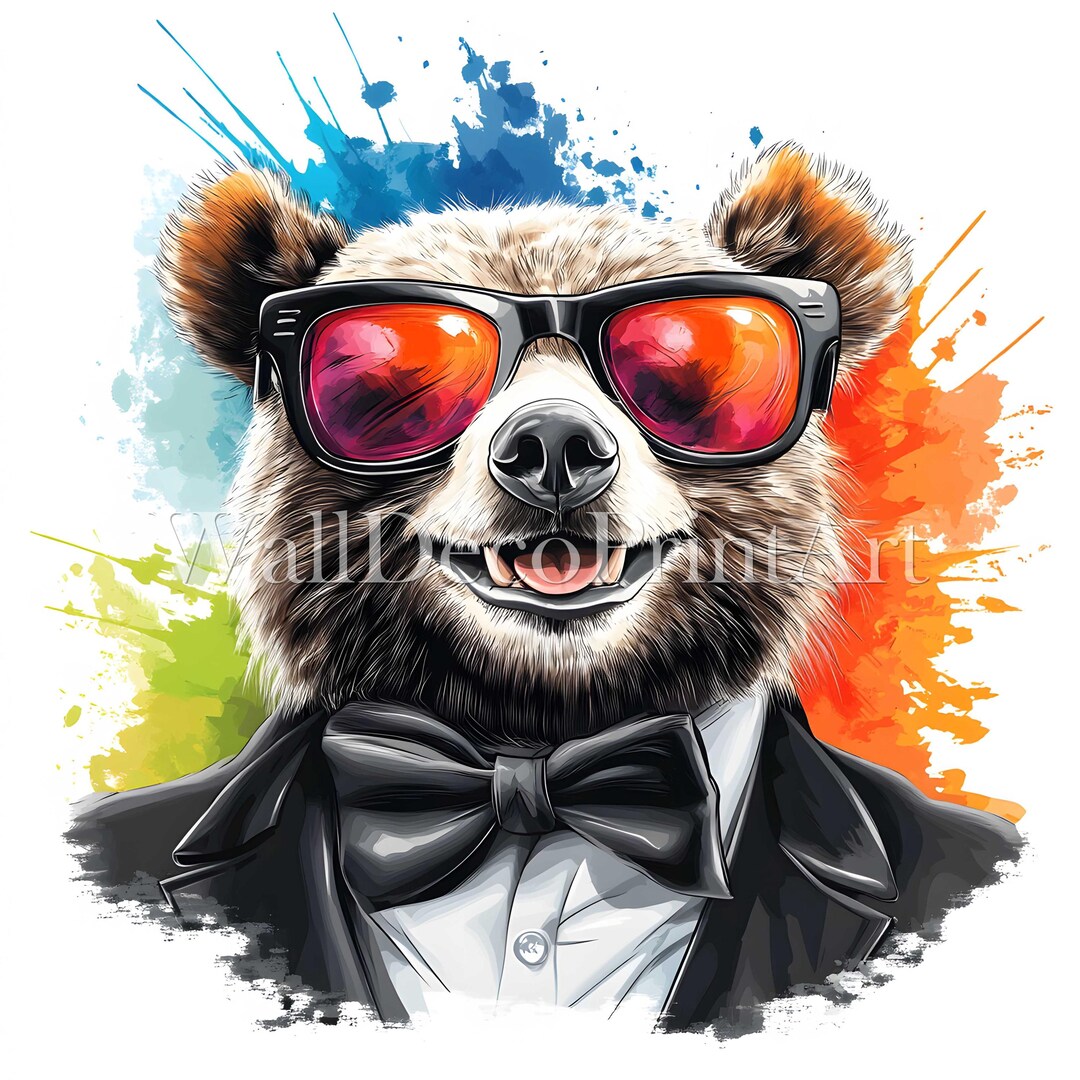 Cool Bear Clipart Bundle - 10 High Quality Jpgs - Digital Download ...