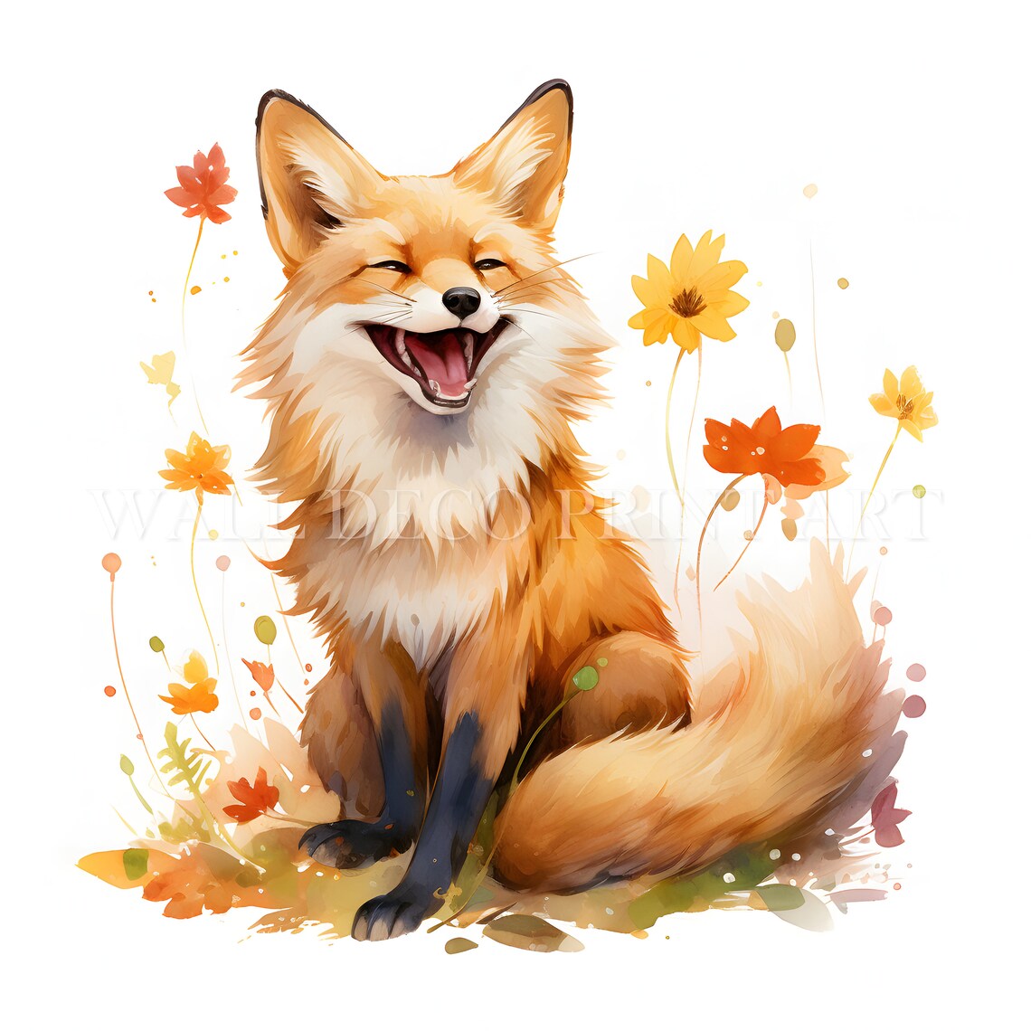 Cute Little Fox Clipart Bundle 9 High Quality JPG Digital - Etsy