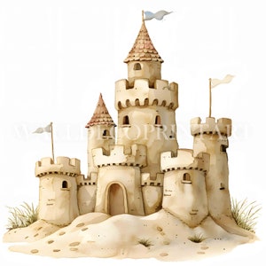 Beautiful Sand Castle Clipart Bundle 10 High Quality Images Digital ...