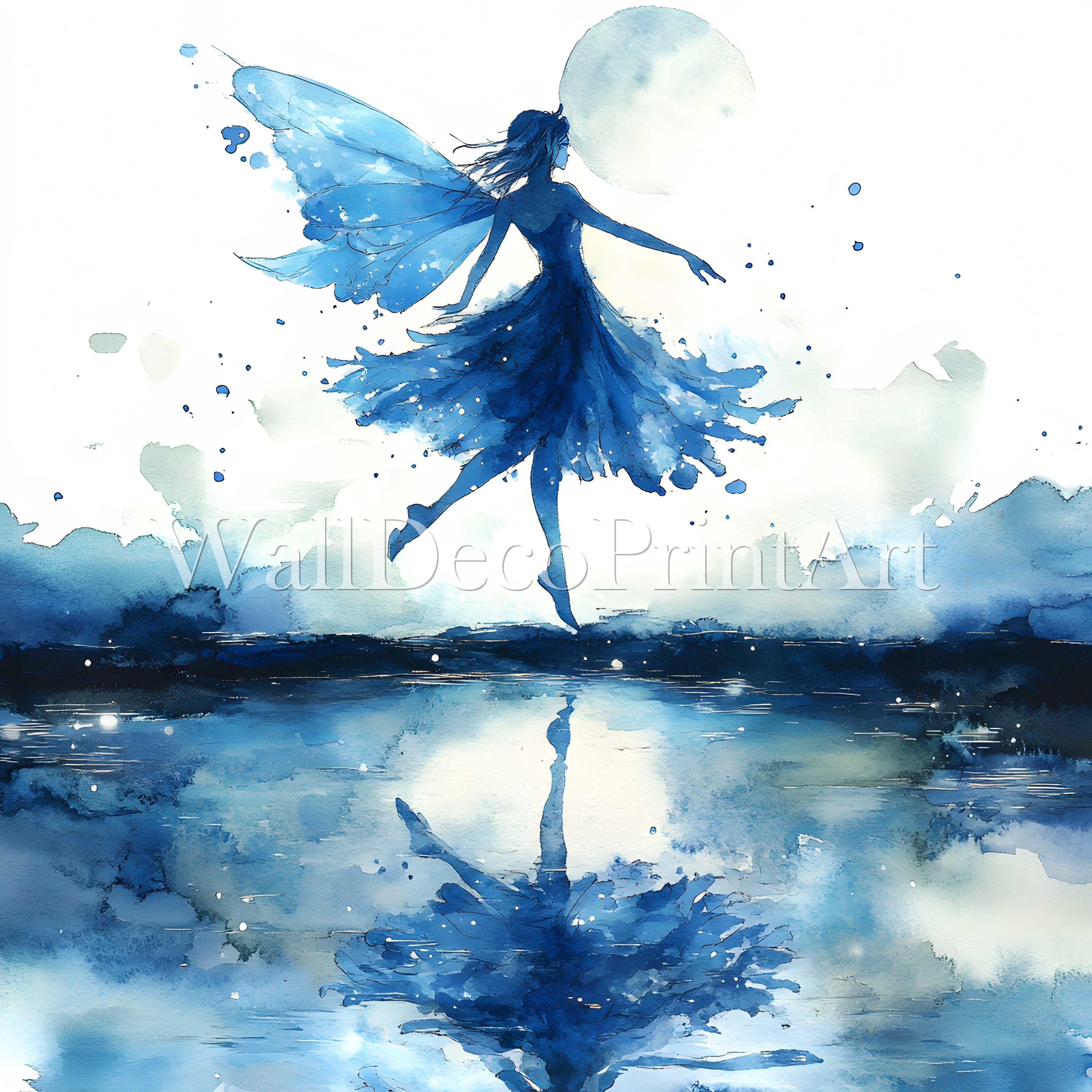 Blue Fairy Clipart Bundle - 10 High Quality JPG - Digital Download ...