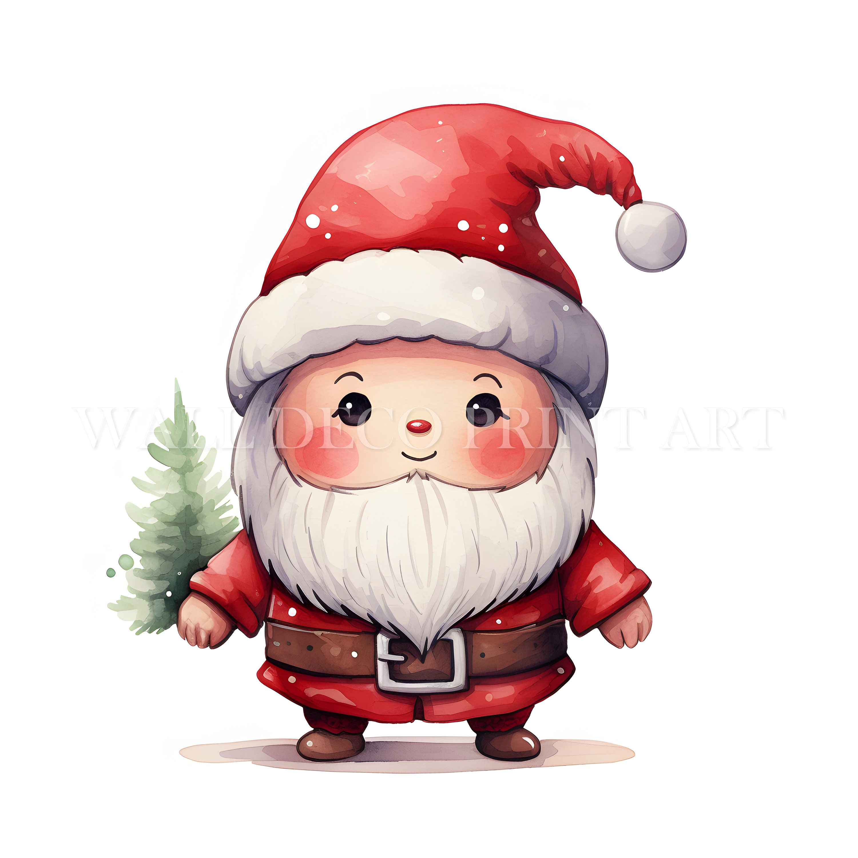 Scandi Santa Sprite Clipart Bundle 10 High Quality JPG - Etsy