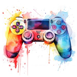 Colorful Game Controller Clipart Bundle - 28 High Quality Jpgs ...