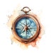Watercolor Compass Clipart Bundle - 11 High Quality Jpgs - Digital ...