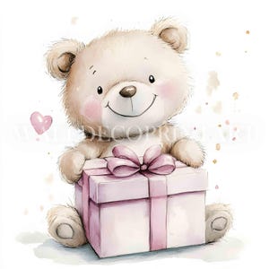 Birthday BEARS Clipart Bundle 16 High Quality Jpgs Digital Downloads ...