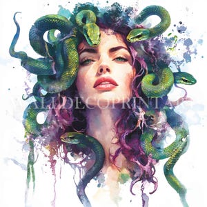 9 Medusa Woman Clipart - High Quality Jpgs - Digital Downloads ...