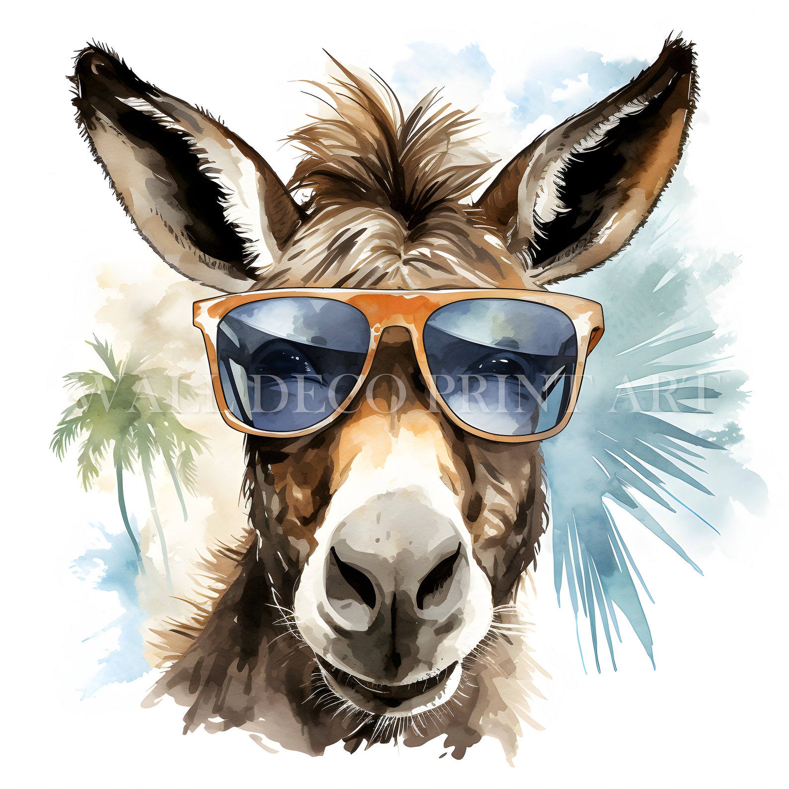 Cool Donkey Clipart Bundle 10 High Quality Jpgs Digital Downloads ...
