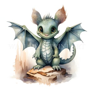 Friendly Dragon Clipart - 10 High Quality Jpgs - Digital Downloads ...