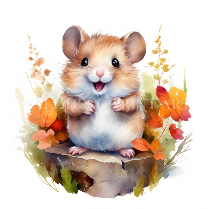 Beautiful HAMSTER Clipart Bundle - 10 High Quality Jpgs - Digital ...