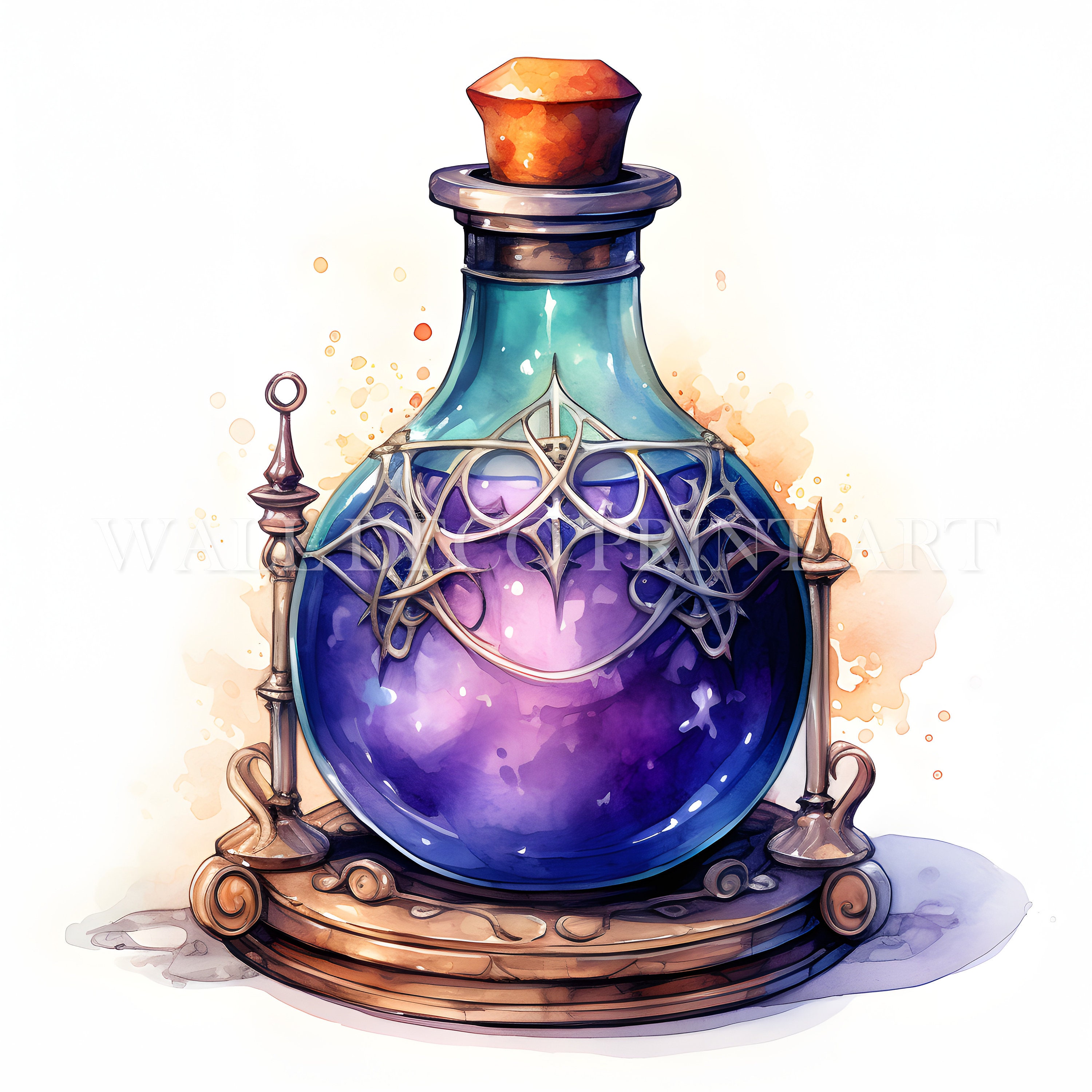 Colorful Magical Potion Clipart Bundle 10 High Quality Jpgs - Etsy