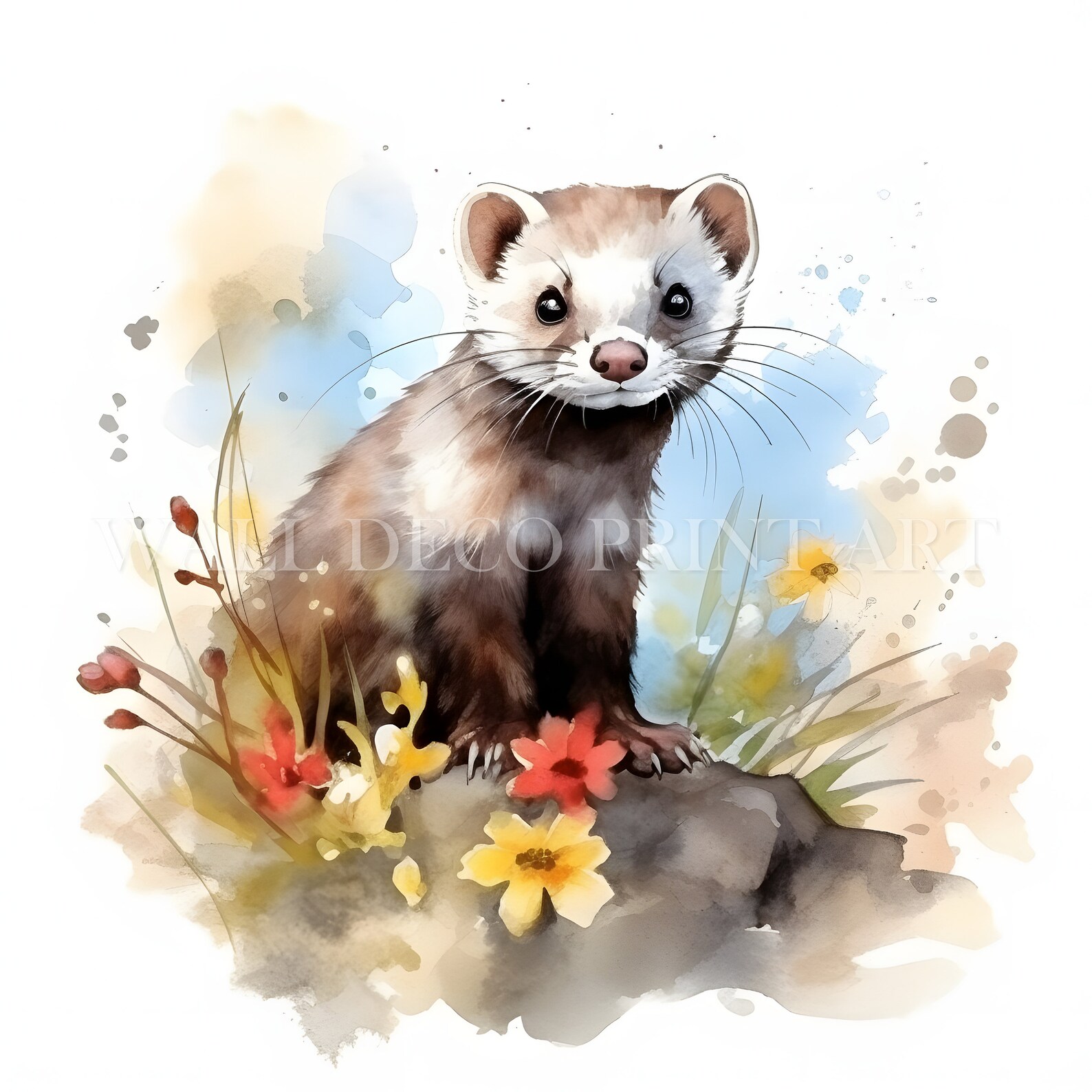 Beautiful FERRET Clipart Bundle - 10 High Quality Jpgs - Digital ...