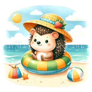 SUMMER ANIMALS SET 4 Clipart Bundle - 10 High Quality Jpgs - Digital ...