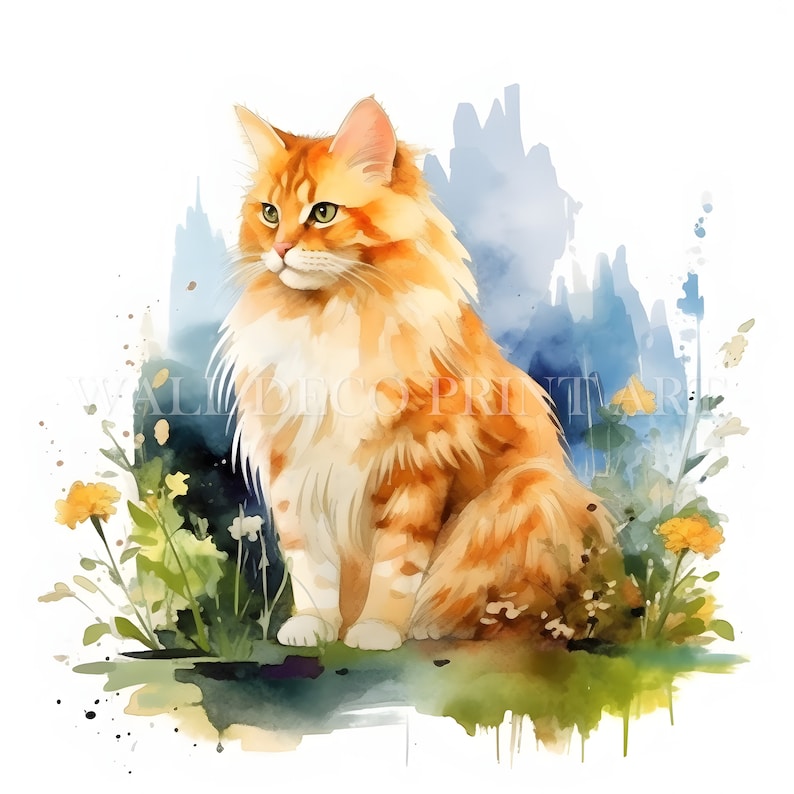 Beautiful CAT Clipart Bundle - 10 High Quality Jpgs - Digital Downloads ...
