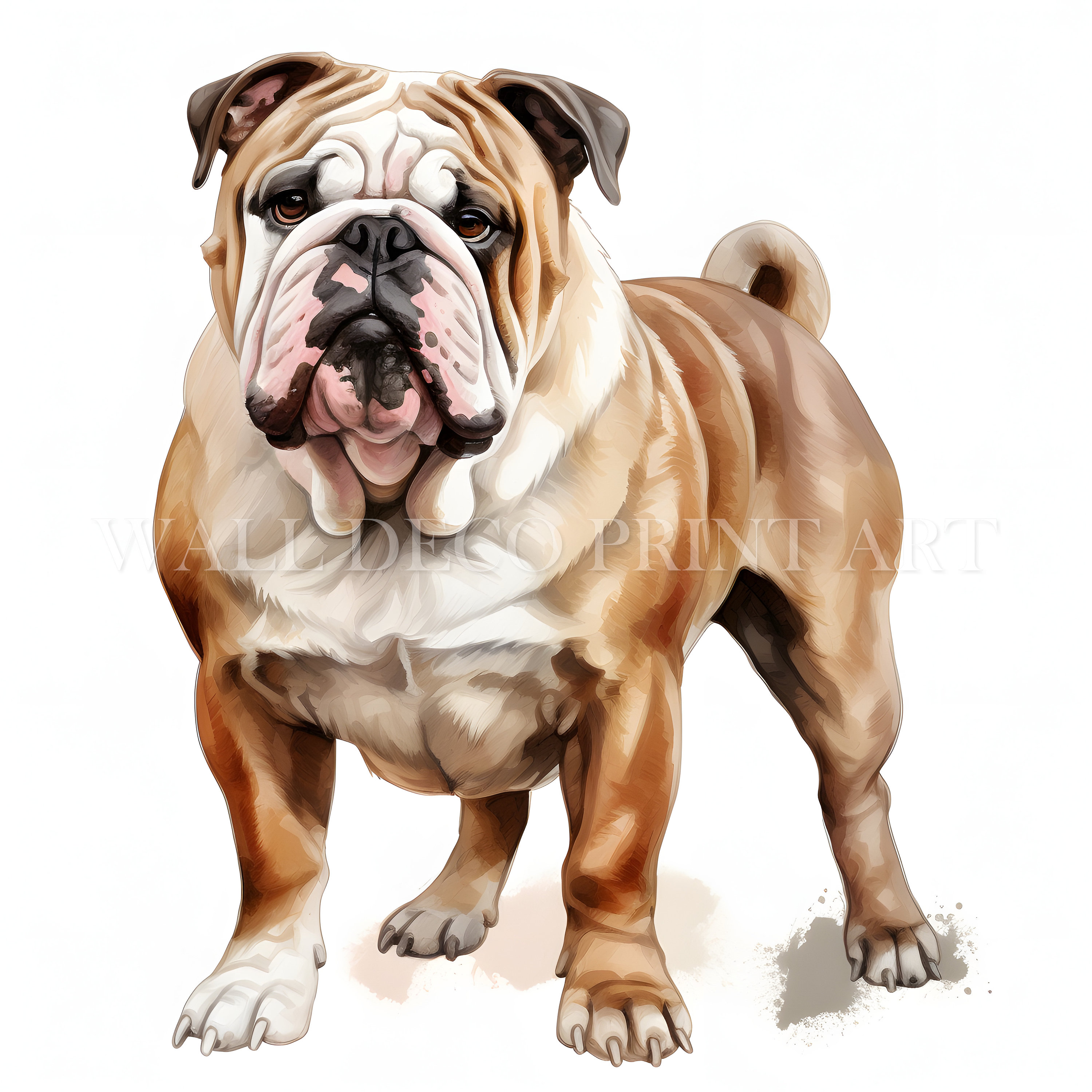 Cute Bulldog Puppy Clipart Bundle 10 High Quality Jpgs - Etsy
