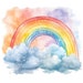Colorful Rainbows Clipart - 1 PNG & 10 High Quality Jpgs - Digital ...