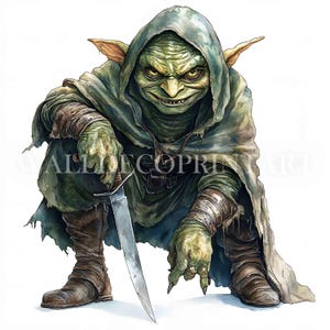 10 Goblin Thief Clipart - High Quality JPG - Digital Download ...
