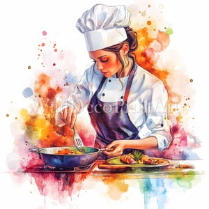 11 Woman Chef Clipart Bundle - High Quality Images - Digital Download ...