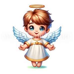 10 Cute Scandi Angel Clipart Bundle 2 - High Quality Jpgs - Digital ...