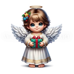 10 Cute Scandi Angel Clipart Bundle 2 - High Quality Jpgs - Digital ...