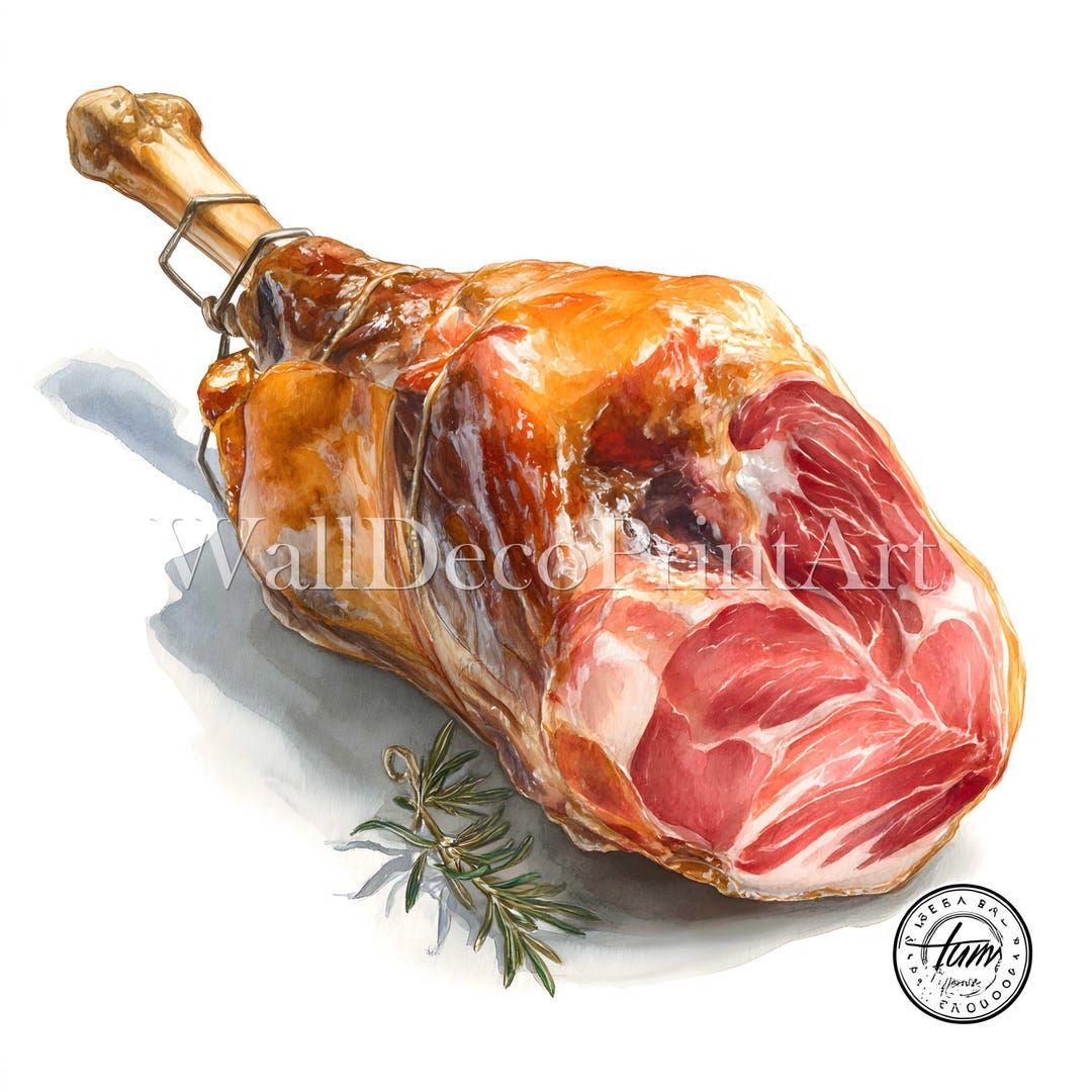 12 Ham on Bone Clipart Set - High Quality Images - Digital Download ...