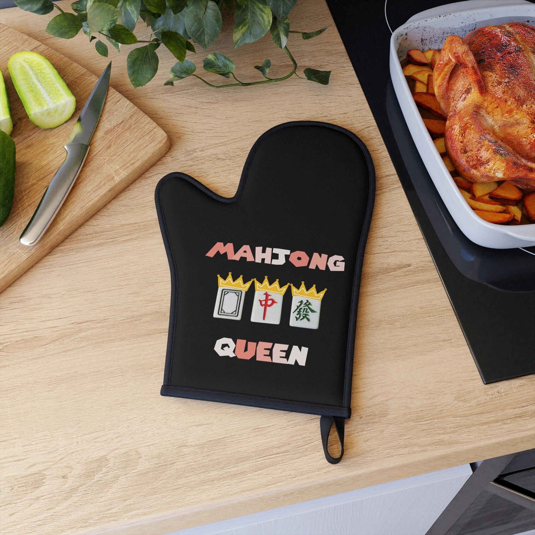 Mahjong Gift for Wife Oven Glove Mother's Day Present I Love Mahjong ...