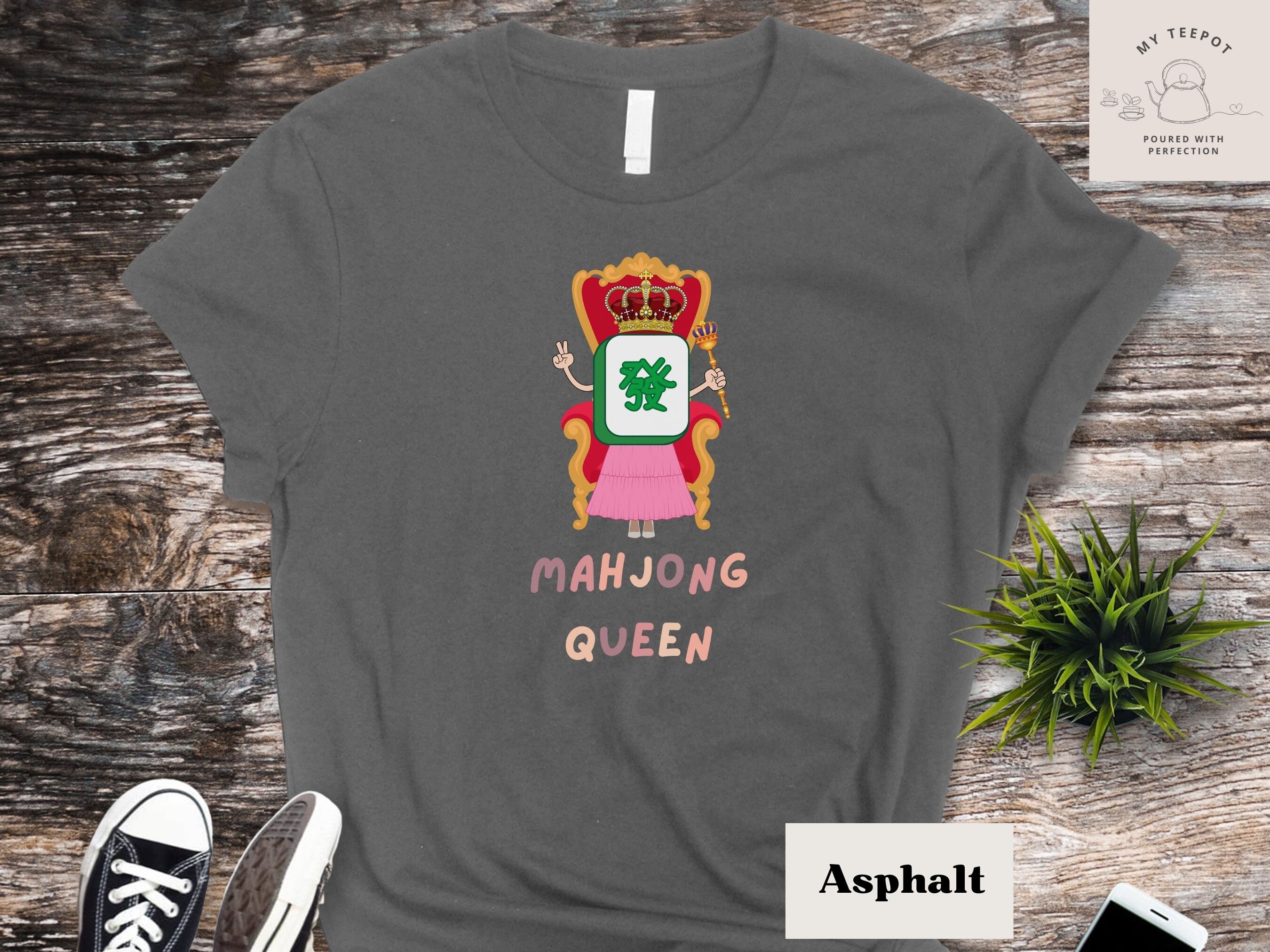 Mahjong Lover Shirt Mahjong Queen Gift for Mom T-shirt Mother's Day ...