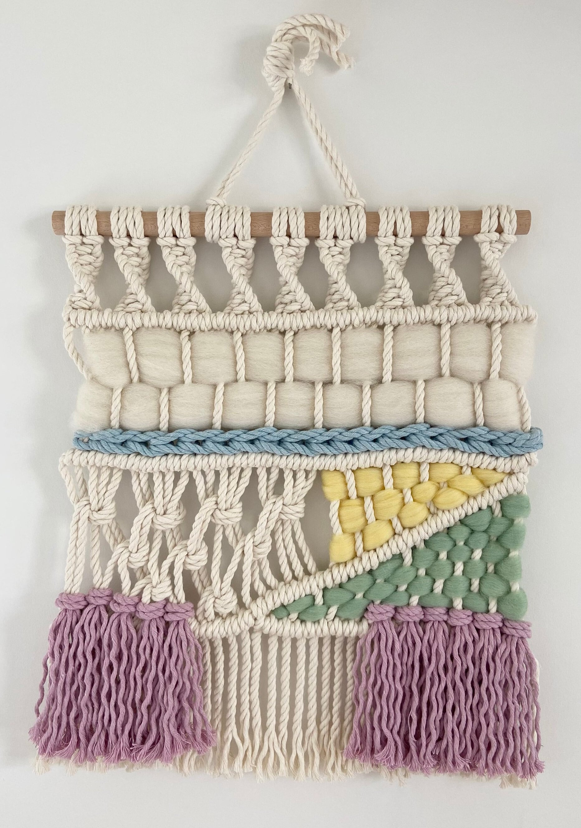 The Braided Table Aby Model Macrame Painting Macraweave - Etsy