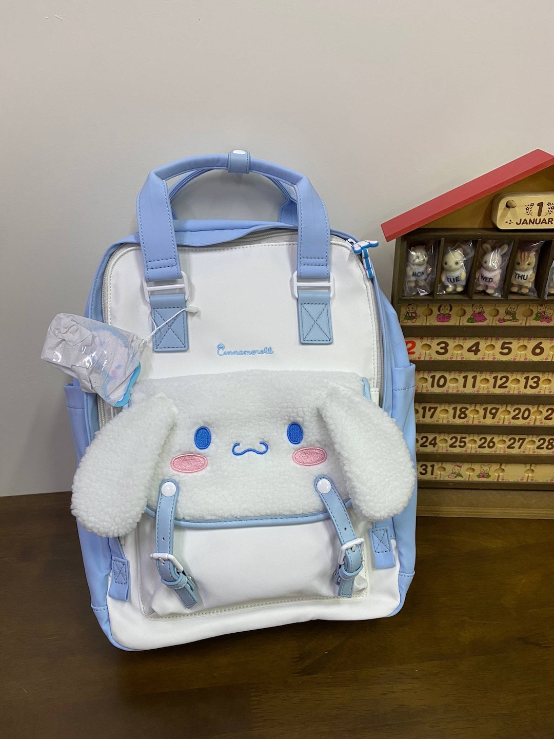 Cute Cartoon Cinnamoroll 2 Ways Backpack Fluffy Face Can Put - Etsy