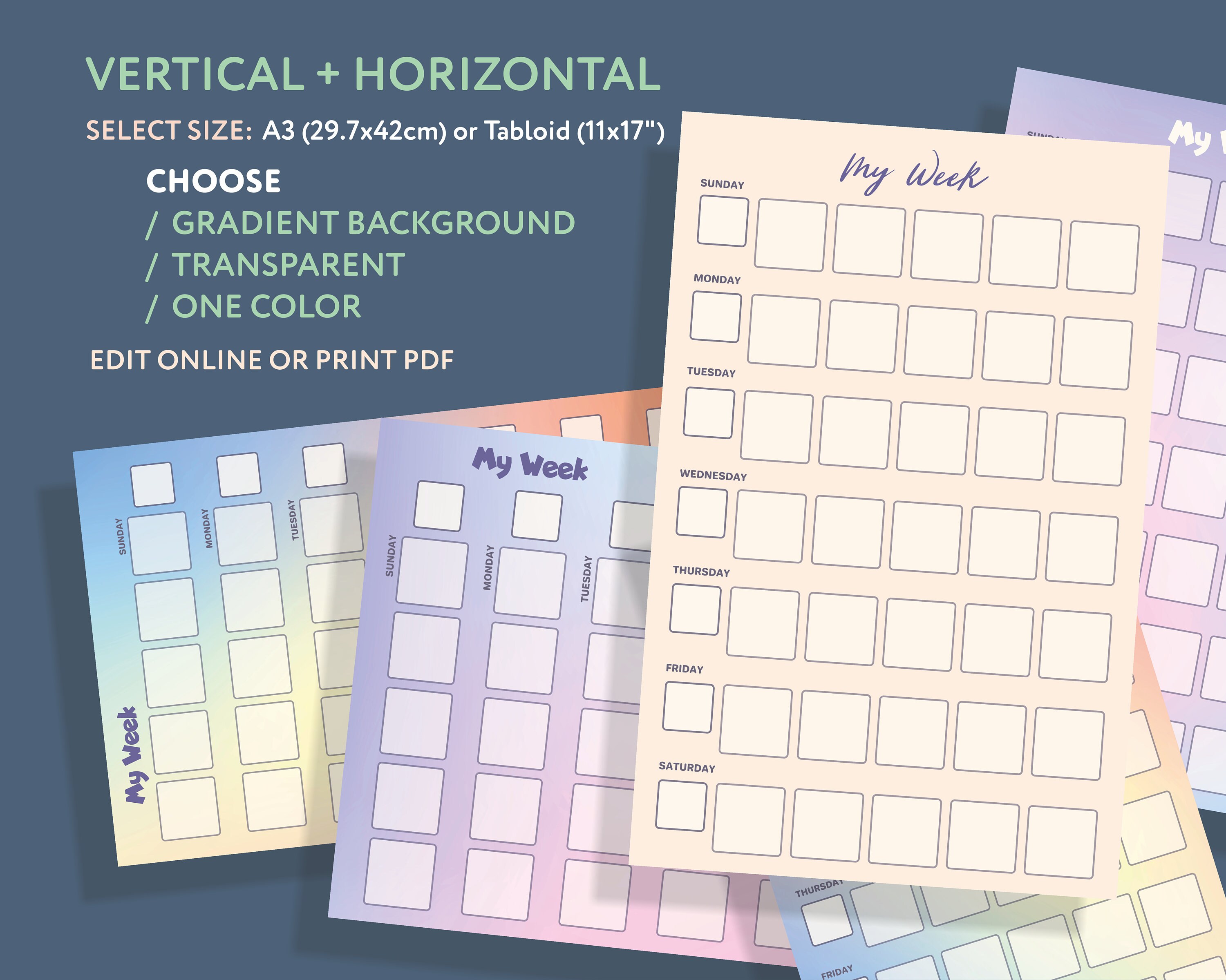 Editable Weekly Visual Routine Chart With 200 Routine Cards Kids ...