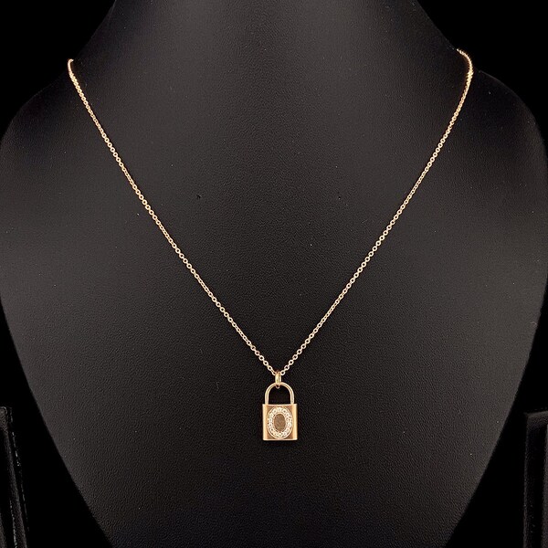 Diamond Lock Charm - Etsy