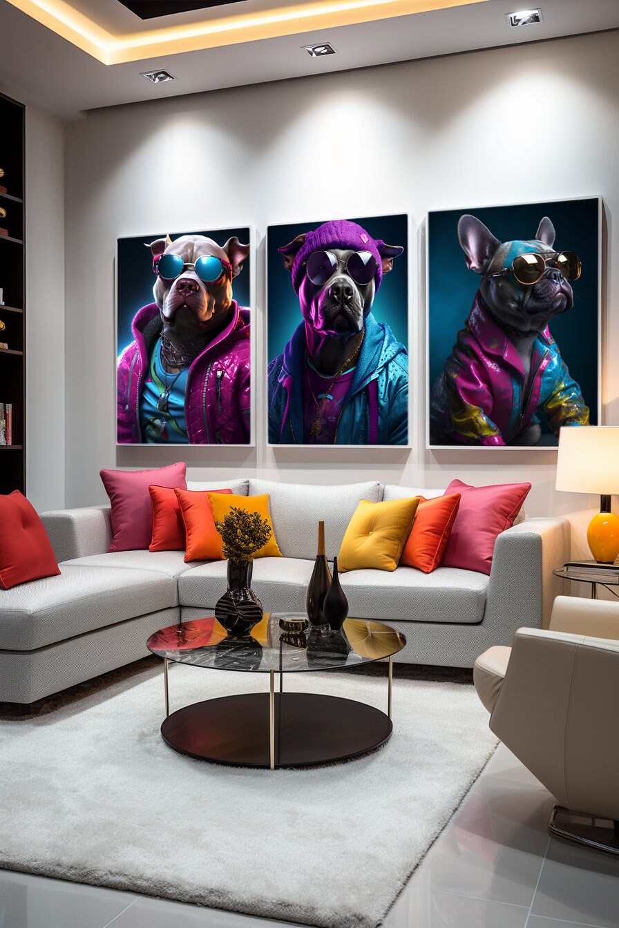 American Bully, Frenchie, French Bulldog, Dogs, Dog, Bully, Wall Art ...