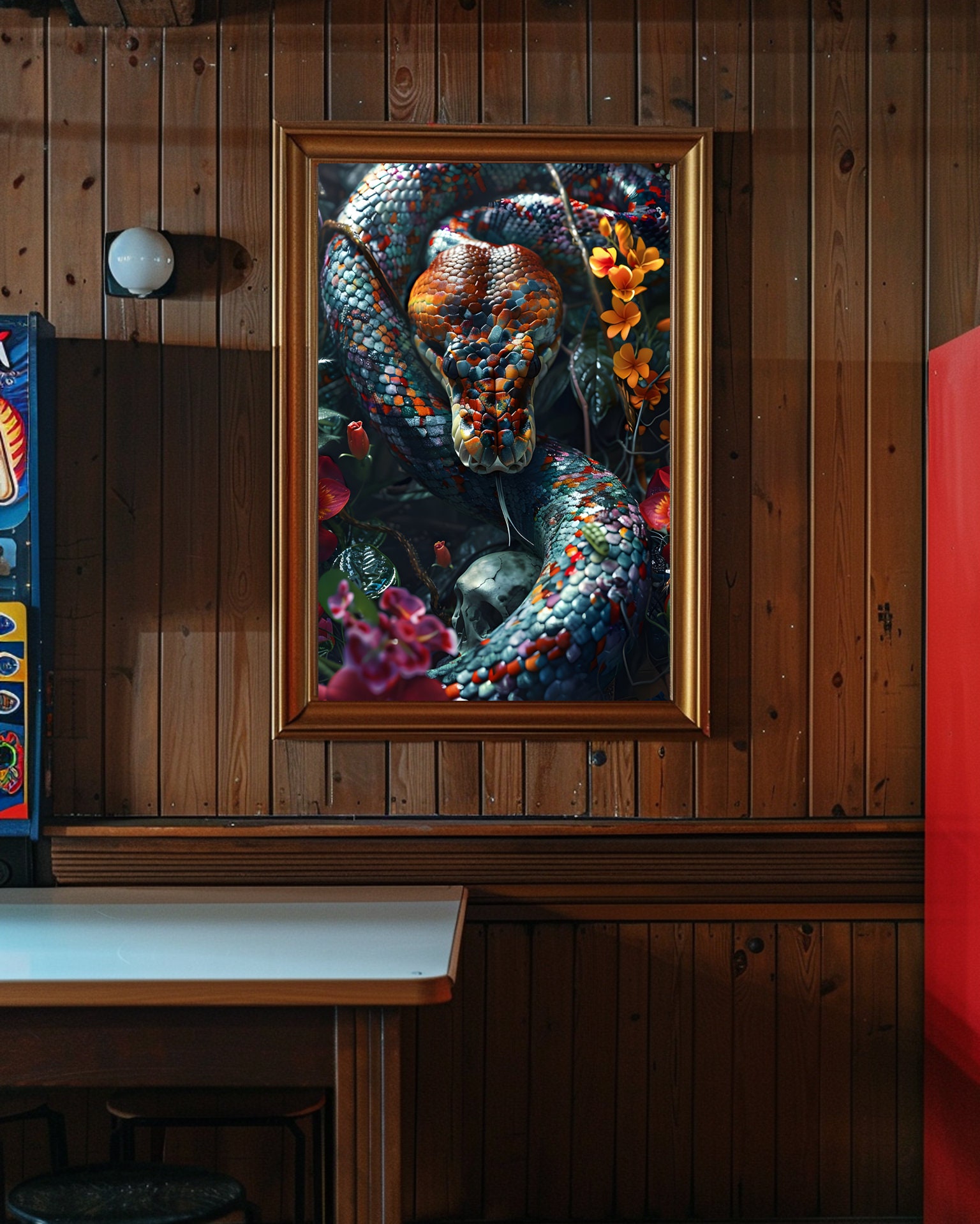 Snakes, Digital Art, Posters, Wall Art, Home Decor, Wall Decor, Art ...