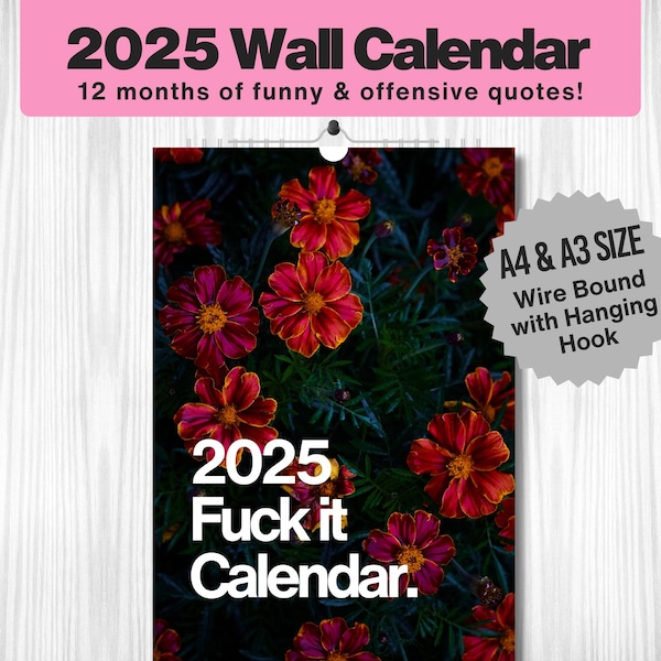Rude 2025 Calendar - Etsy UK