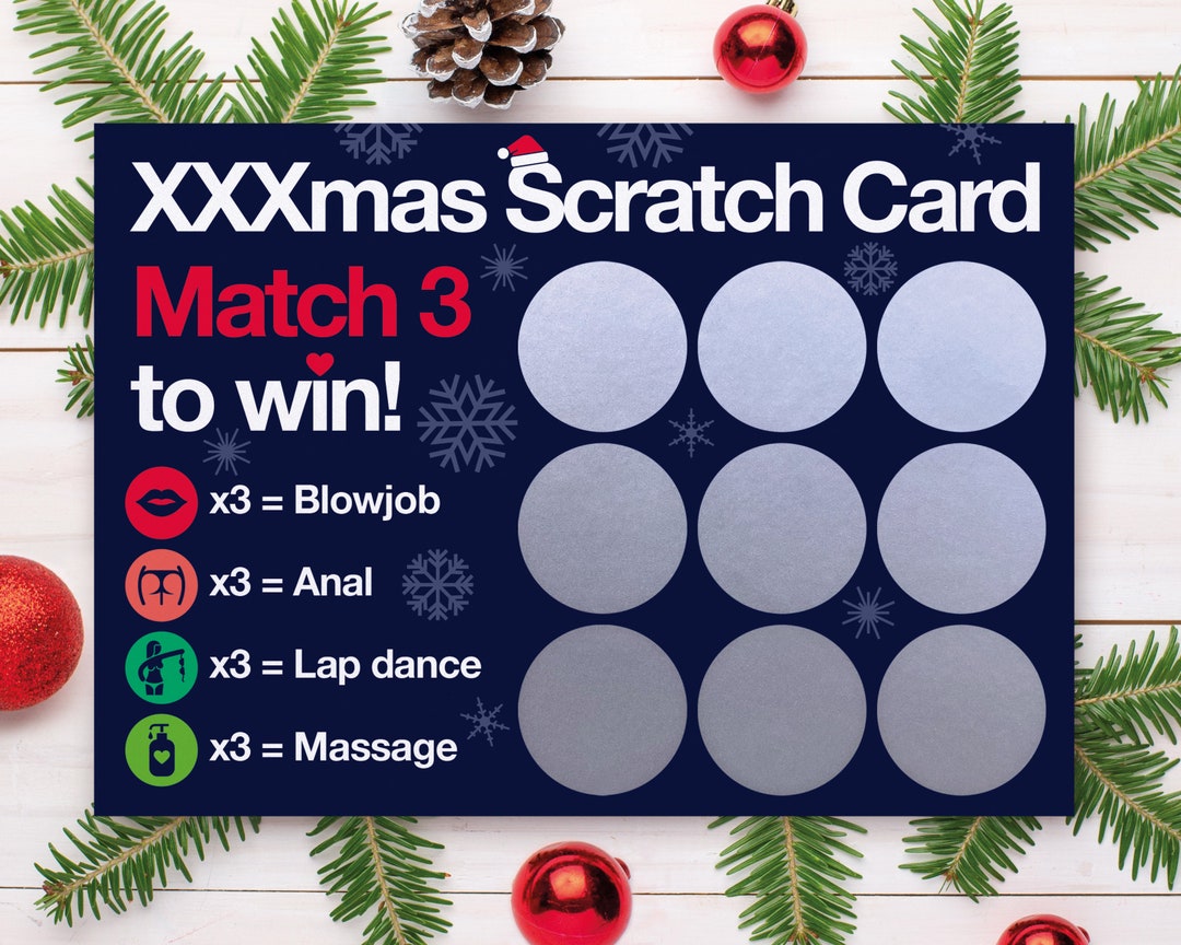 Gift for Him, Christmas Scratch Card, Xmas Gift for Him, Scratch Card ...