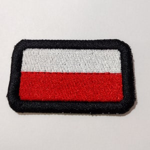 National Flag Embroidered Patches Poland 2pcs. White and Red - Etsy