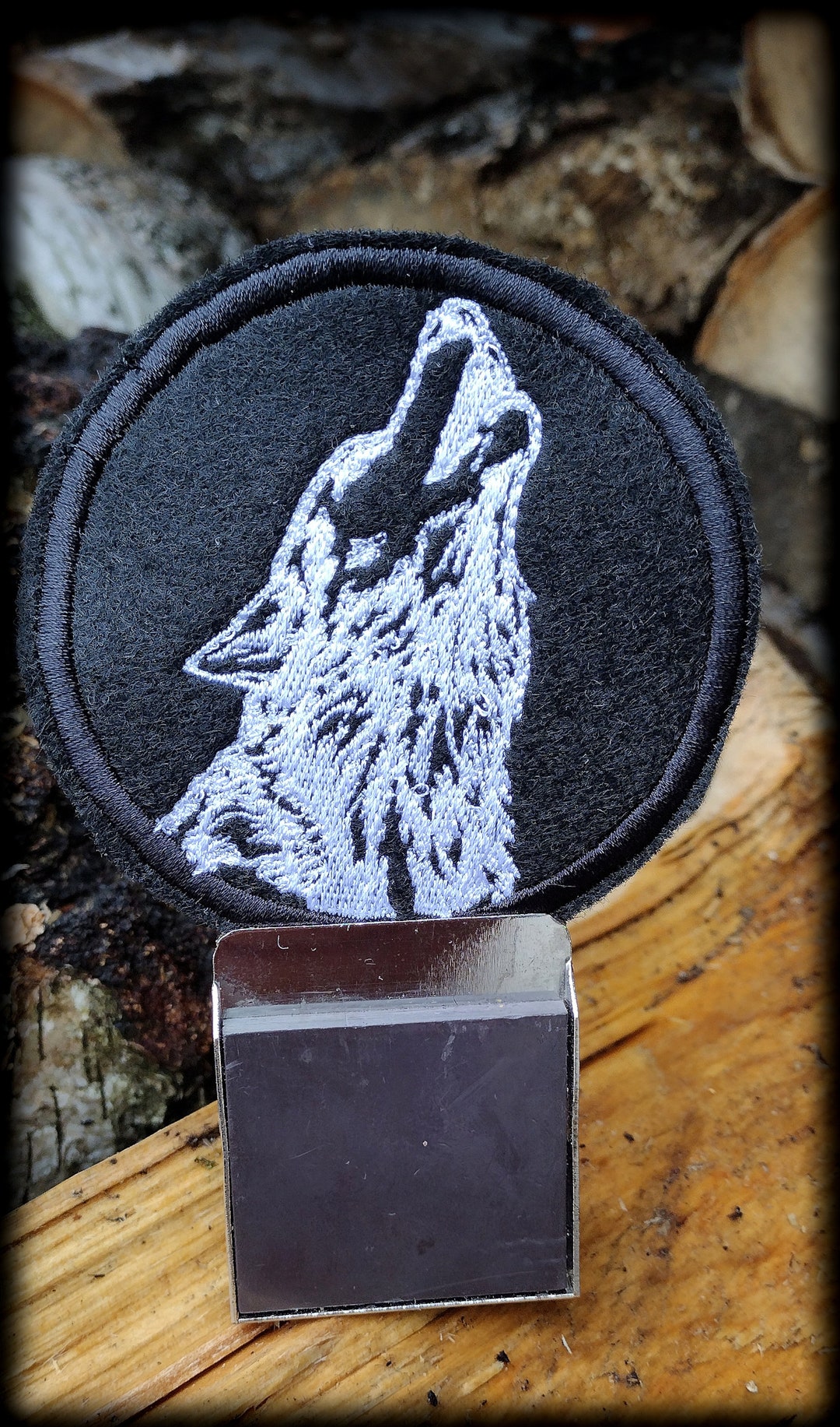 Wolf Iron-on Patch DIY Embroidery, Embroidered Application Badge From Nalla's Designs - Etsy