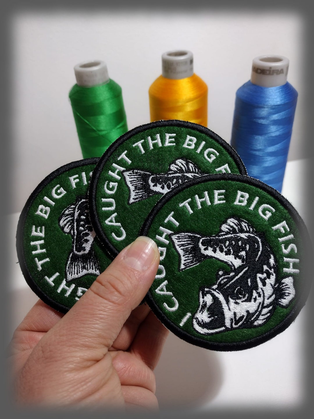 Personalized Fishing Angling Trout Patch Application Embroidered From ...