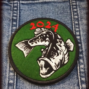 Fishing Fish 2024 Application Embroidered Patch From Nalla - Gift - Etsy