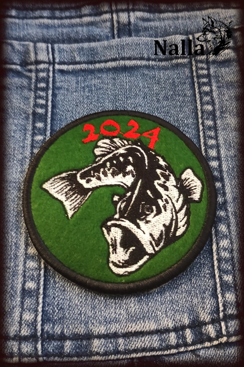 Fishing Fish 2024 Application Embroidered Patch From Nalla Gift - Etsy