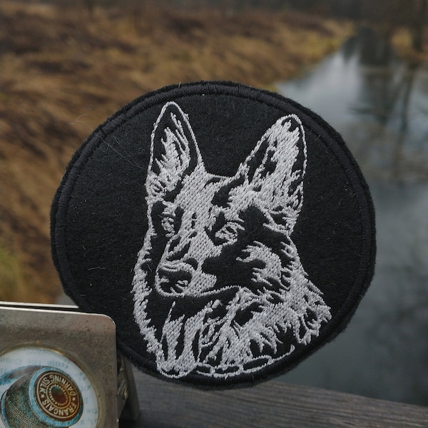 German Shepherd Embroidery Patch - Etsy