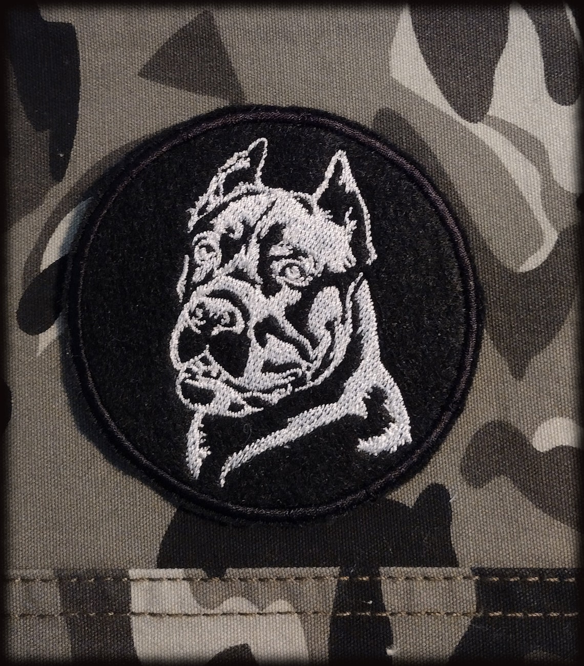 Cane Corso Iron-on Patch DIY Embroidery, Embroidered Application Badge ...