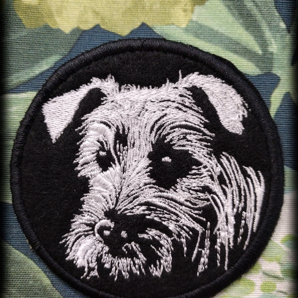 Schnauzer Patch - Etsy